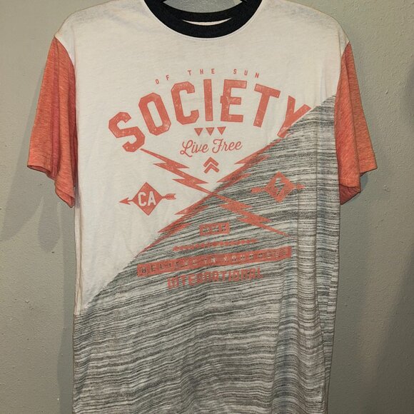 Society | Shirts | Mens Graphic Tshirt Society Live Free Design Size ...